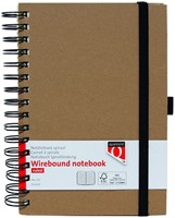 Notitieboek Quantore A5 spiraal lijn 192blz 80gr kraft Opus Nederland BV