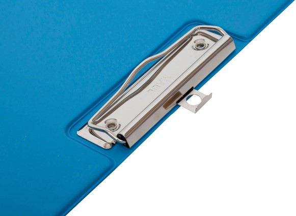 Klembordmap MAUL A4 staand met penlus PVC neon lichtblauw Opus Nederland BV