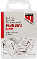 Push pins Quantore 40 stuks transparant Opus Nederland BV