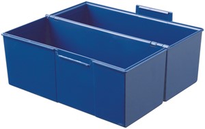 Kaartenbak Han breed A5 kunststof blauw Opus Nederland BV