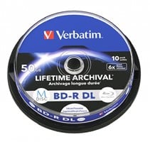 Verbatim | BD-R DL | M-DISC | Printable | 50 GB | 10 stuks Opus ...