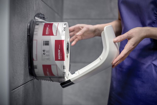Toiletpapierdispenser Katrin Gigant S jumbo klein wit 90069 Opus ...