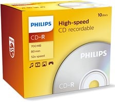 Philips | CD-R | 700 MB | 10 stuks Opus Nederland BV