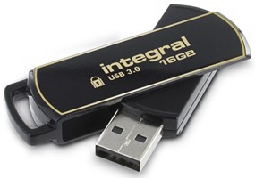 Integral | USB Stick | 16 GB | USB 3.0 | Secure | 360 Encrypted Opus ...
