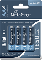 MediaRange | Batterijen | Alkaline | AA | LR6 | 4 Stuks Opus Nederland BV